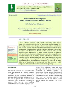 Minisett nursery techniques in cassava (Manihot esculenta Crantz): A review