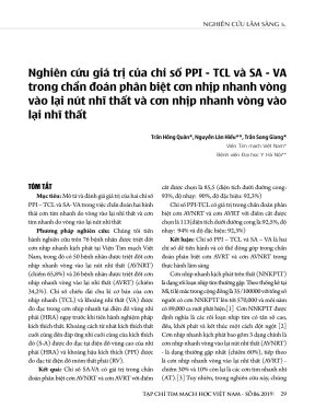 Nghiên cứu giá trị của chỉ số PPI - TCL và SA - VA trong chẩn đoán phân ...