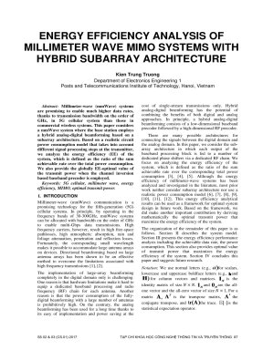 Energy efficiency analysis of millimeter wave MIMO systems with hybrid ...