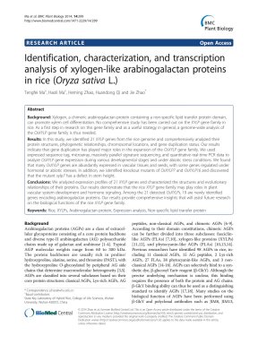 Identification, characterization, and transcription analysis of xylogen ...