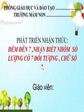 dem den 7 va nhan biet so 7