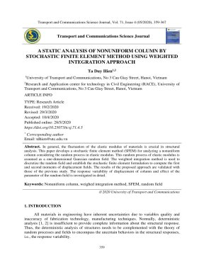 A static analysis of nonuniform column by stochastic finite element ...