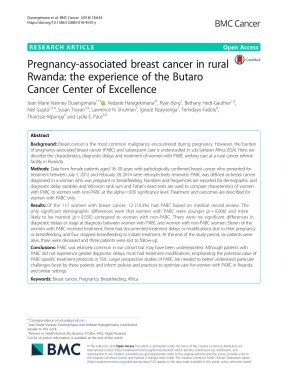 Pregnancy-associated breast cancer in rural Rwanda: The experience of ...