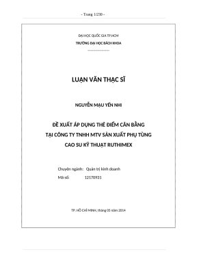 đề xuất áp dụng thẻ điểm cân bằng tại công ty tnhh mtv sản xuất phụ ...