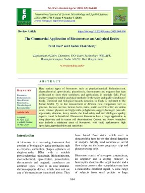 The commercial application of biosensors as an analytical device
