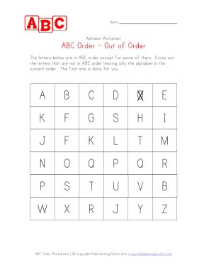 abc order practice capitals