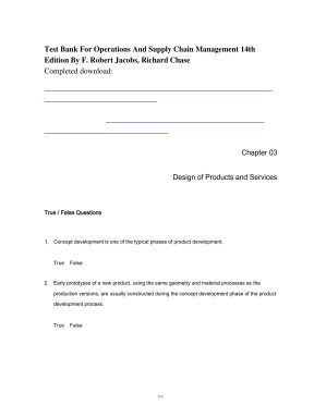 Test bank for operations and supply chain management 14th edition f ...