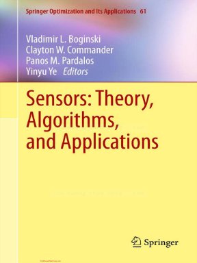 sensors theory, algorithms, and applications boginski, commander, pardalos ye 2011 11 24 Cấu tr