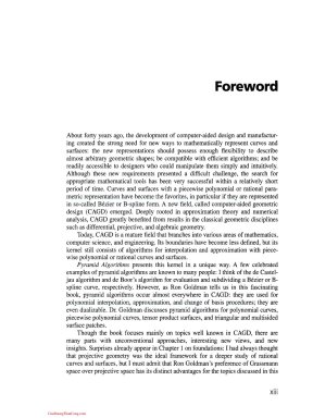 pyramid algorithms a dynamic programming approach to curves and surfaces for geometric modeling ...