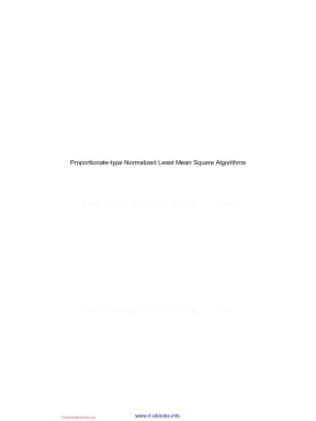 proportionate type normalized least mean square algorithms wagner ...
