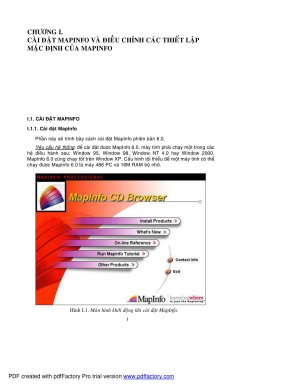 Hướng dẫn sử dụng phần mềm Mapinfo toàn tập Bản đầy đủ, hướng dẫn chi ...