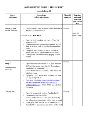 Lesson plan- Lesson 2- Bb