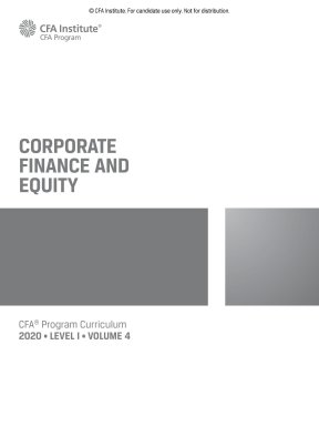 CFA L1-Curriculum-Corporate Finance _ Equity