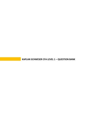 Question banks CFA Level 1 full