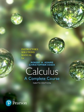 Adams calculus a complete course 9th ed 2018 solutions