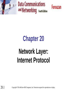 Lecture Data communications and networks: Chapter 20 - Forouzan