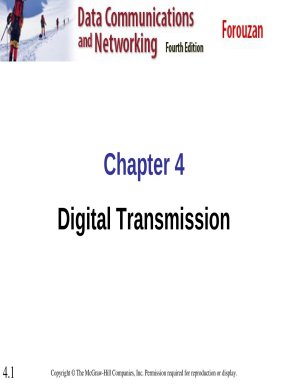 Lecture Data communications and networks: Chapter 4 - Forouzan