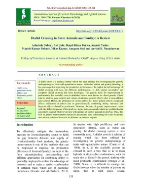 Diallel crossing in farm animals and poultry: A review