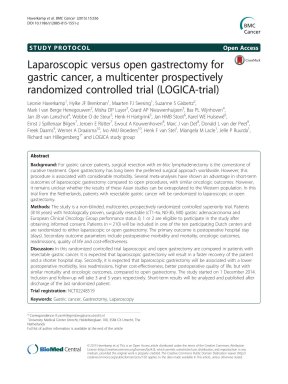 Laparoscopic versus open gastrectomy for gastric cancer, a multicenter prospectively randomized ...