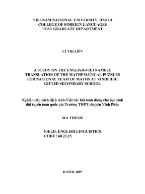 A study on the english vietnamese translation of the mathematical ...