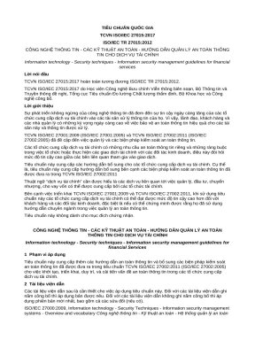 Tiêu chuẩn Quốc gia TCVN ISO/IEC 27015:2017