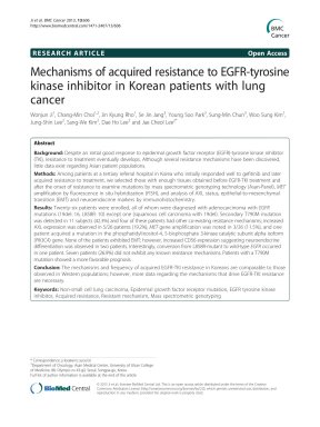 Mechanisms of acquired resistance to EGFR-tyrosine kinase inhibitor in ...