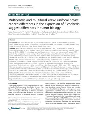 Multicentric and multifocal versus unifocal breast cancer: Differences ...