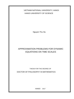 Approximation problems for dynamic equations on time scales , bài toán ...
