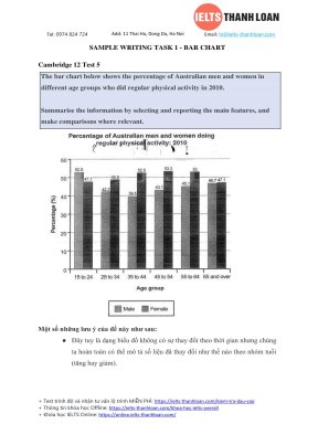 TỔNG hợp các đề THI IELTS WRITING TASK 1 DẠNG BAR CHART