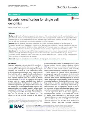 Barcode identification for single cell genomics