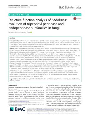 Structure-function analysis of Sedolisins: Evolution of tripeptidyl peptidase and endopeptidase ...