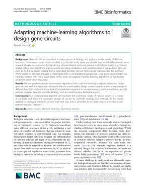 Adapting machine-learning algorithms to design gene circuits