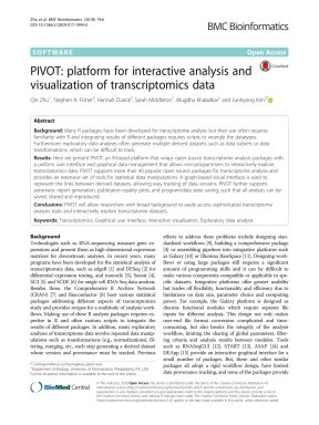 PIVOT: Platform for interactive analysis and visualization of ...