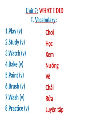 Super kids 3 New Unit 7