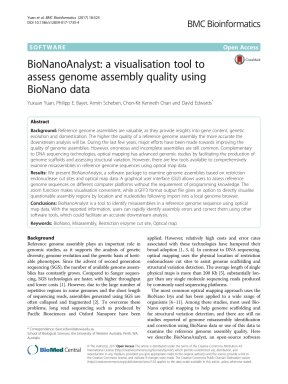 BioNanoAnalyst: A visualisation tool to assess genome assembly quality ...