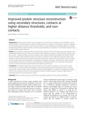 Improved protein structure reconstruction using secondary structures ...