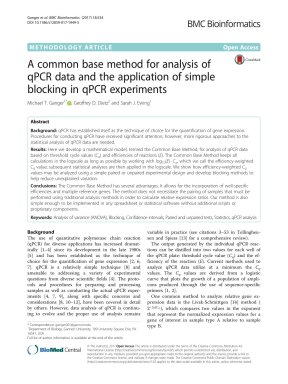 A common base method for analysis of qPCR data and the application of ...
