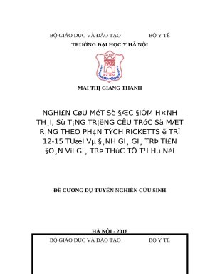 NGHIÊN cứu một số đặc điểm HÌNH THÁI, sự TĂNG TRƯỞNG cấu TRÚC sọ mặt ...