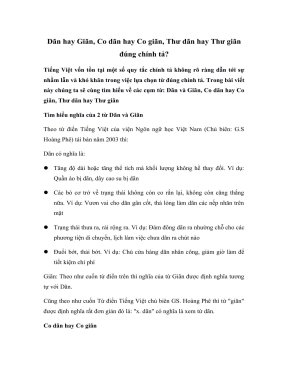 Tải Dãn hay Giãn, Co dãn hay Co giãn, Thư dãn hay Thư giãn đúng chính ...