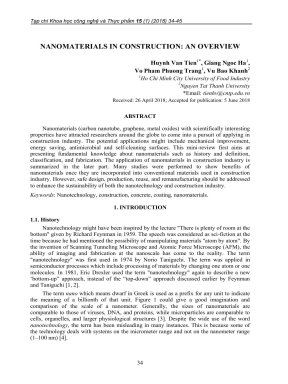 NANOMATERIALS IN CONSTRUCTION: AN OVERVIEW