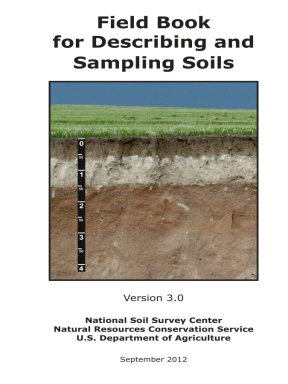 Soil Survey Staff. 2012. Field book for describing and sampling soils v3