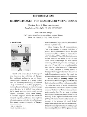 Reading images - the grammar of visual design