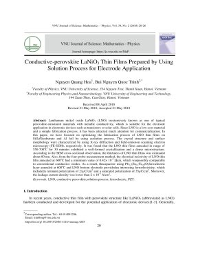 Conductive-perovskite LaNiO3 Thin Films Prepared by Using Solution ...