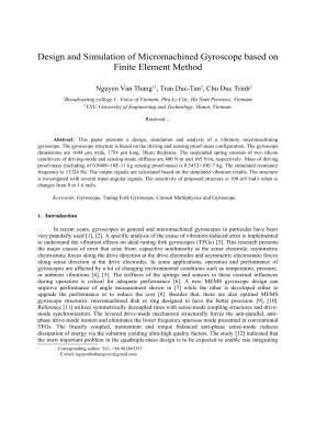 Design and Simulation of Micromachined Gyroscope based on Finite Element Method
