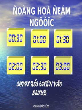 Bo dong ho dem nguoc trong PPT