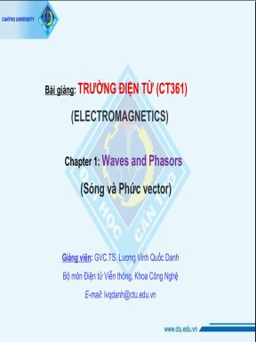 Chapter 1: Waves and Phasors