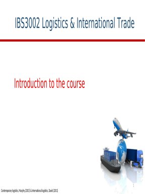 Chapter 1 - An overview of logistics (1)