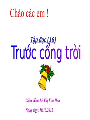 Tap doc 5 Bai Truoc cong troi