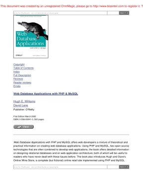 Web Database Applications with PHP and MySQL Oreilly