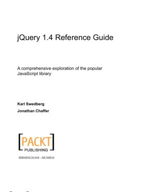jQuery 1.4 Reference Guide